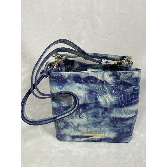 Brahmin | Bags | Brahmin Mini Amelia Satchelshoulder Bag In Chambray ...